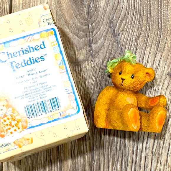 Cherished Teddies | Other | Vtg 991 Cherished Teddies Jacki Hugs And ...